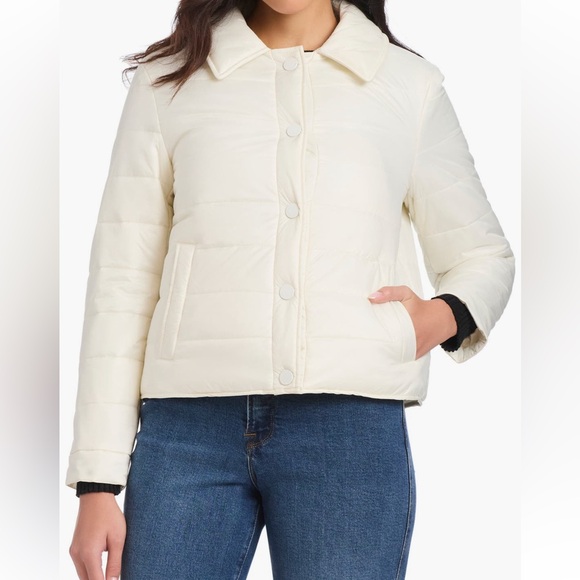 kate spade | Jackets & Coats | Kate Spade Ivory Puffer Jacket | Poshmark